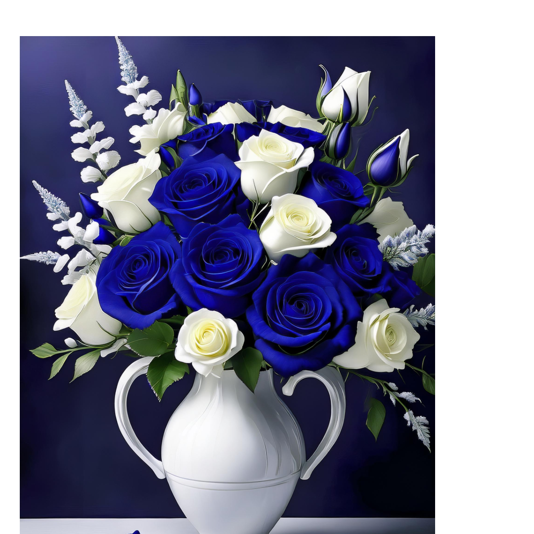 Blue Roses Bouquet - Local Delivery only – JP Floral Designs Chocolate ...